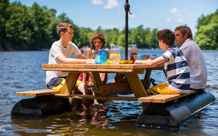 Floating Picnic Table for Dining On The Water | NyDock