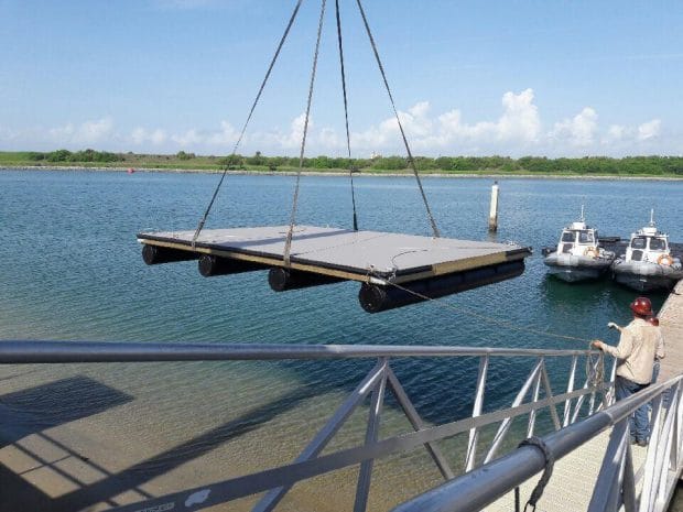 Floating Barges for Equipment & Materials | NyDock