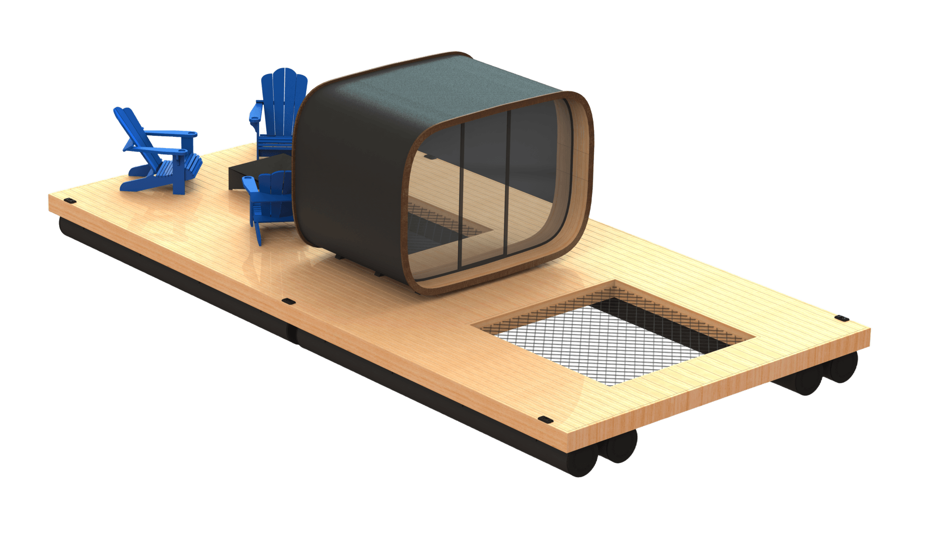 Floating Sauna Platform for Resorts & Marinas | NyDock